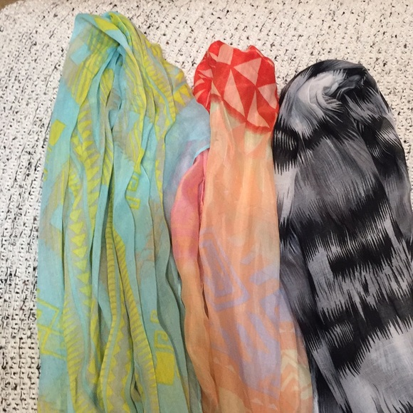 Accessories | 3 Scarves Shear Cute | Poshmark